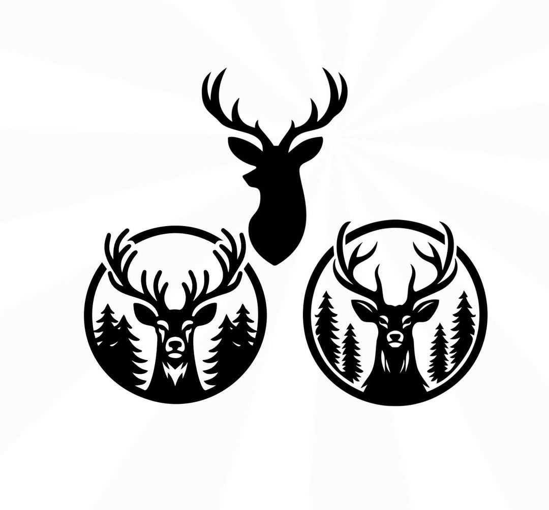 Deer SVG Bundle: Antler Nature Decal (digital Download) - Etsy