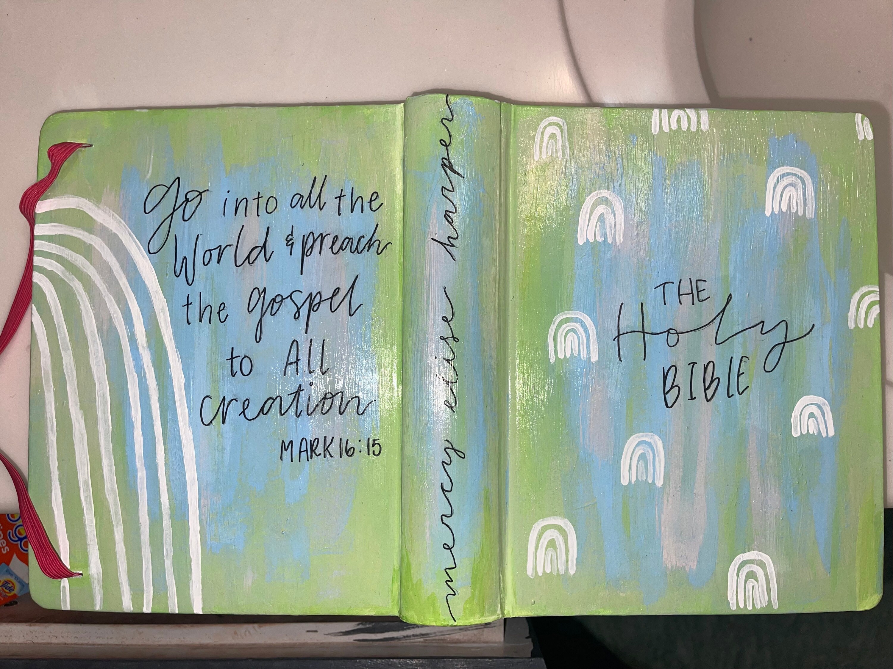 Custom Painted Bible - Etsy