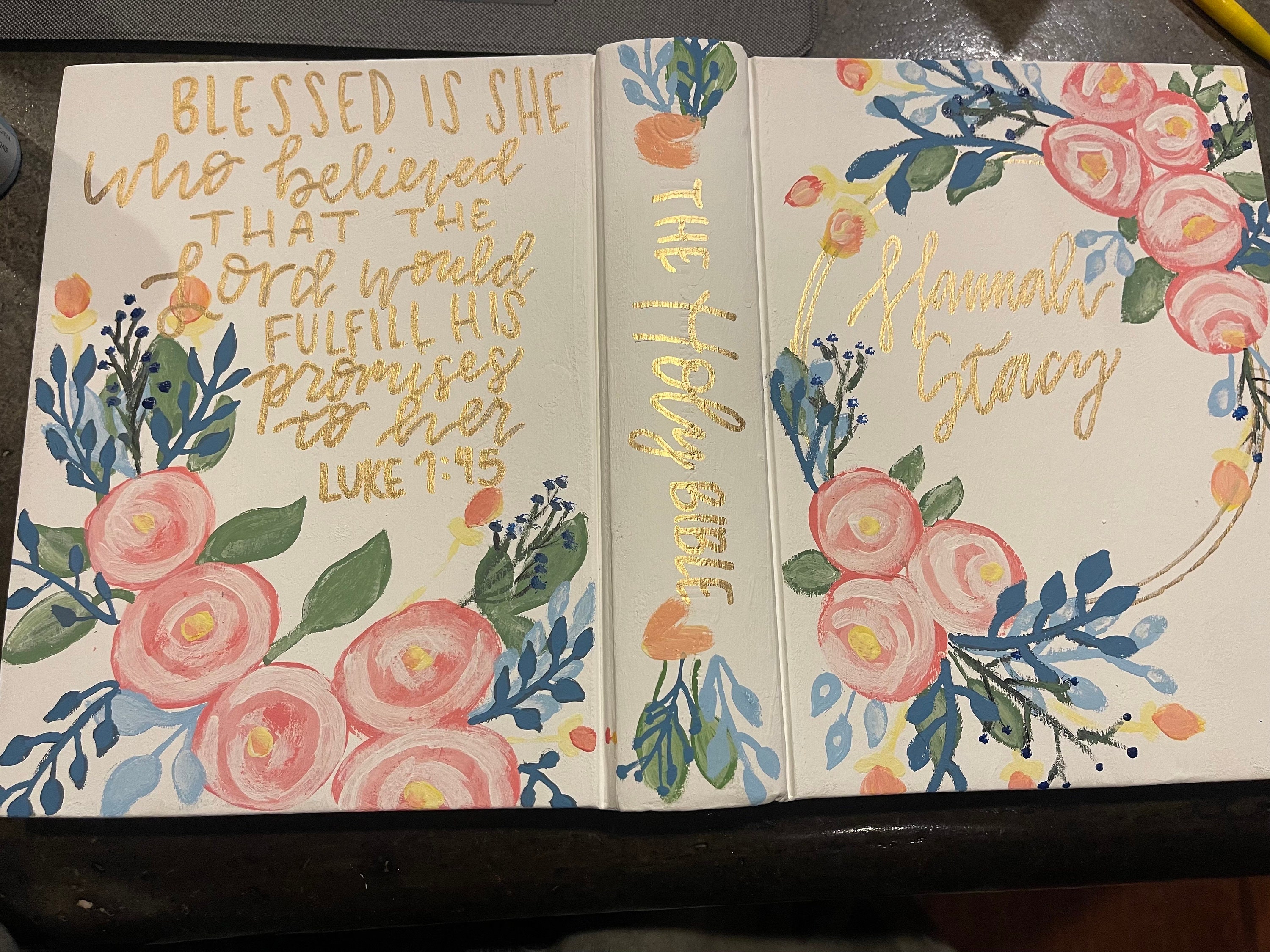 Custom Painted Bible - Etsy
