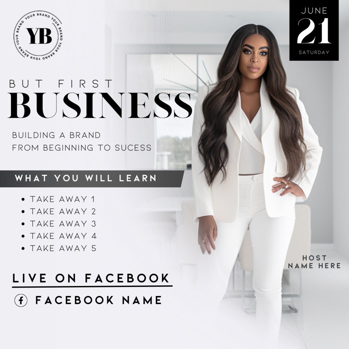 PLR Professional Course Flyer - Elegant Black and Silver Design for ...