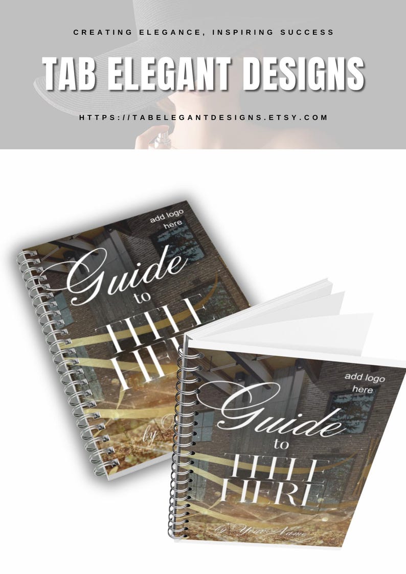 Luxury Book Cover Template Elegant DIY Design for Authors & Self ...