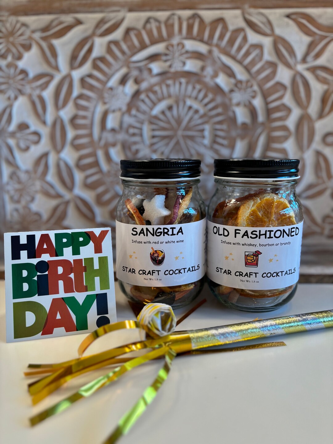 Birthday Cocktail Kit - Craft Cocktail Kit - Old Fashioned or Margarita ...