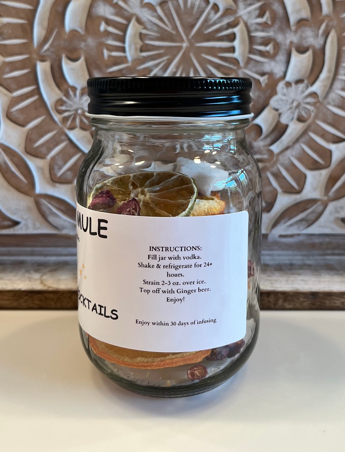 Orange Mule Cocktail Infusion Kit vodka Drink Unique Cocktail Gift for ...