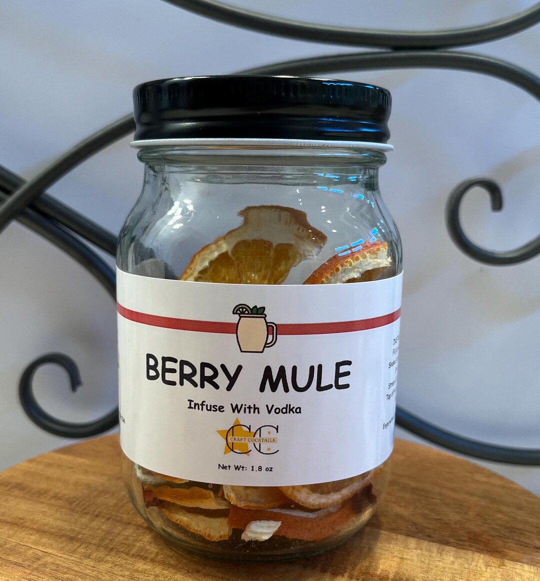 Berry Mule Cocktail Infusion Kit - Add Vodka - Makes a Unique Cocktail ...