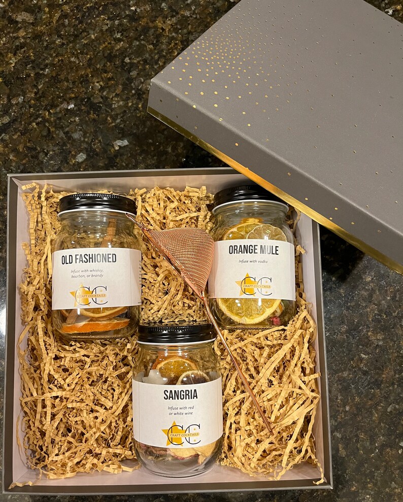 Craft Cocktail Kit Gift Set Old Fashioned / Orange Mule / - Etsy