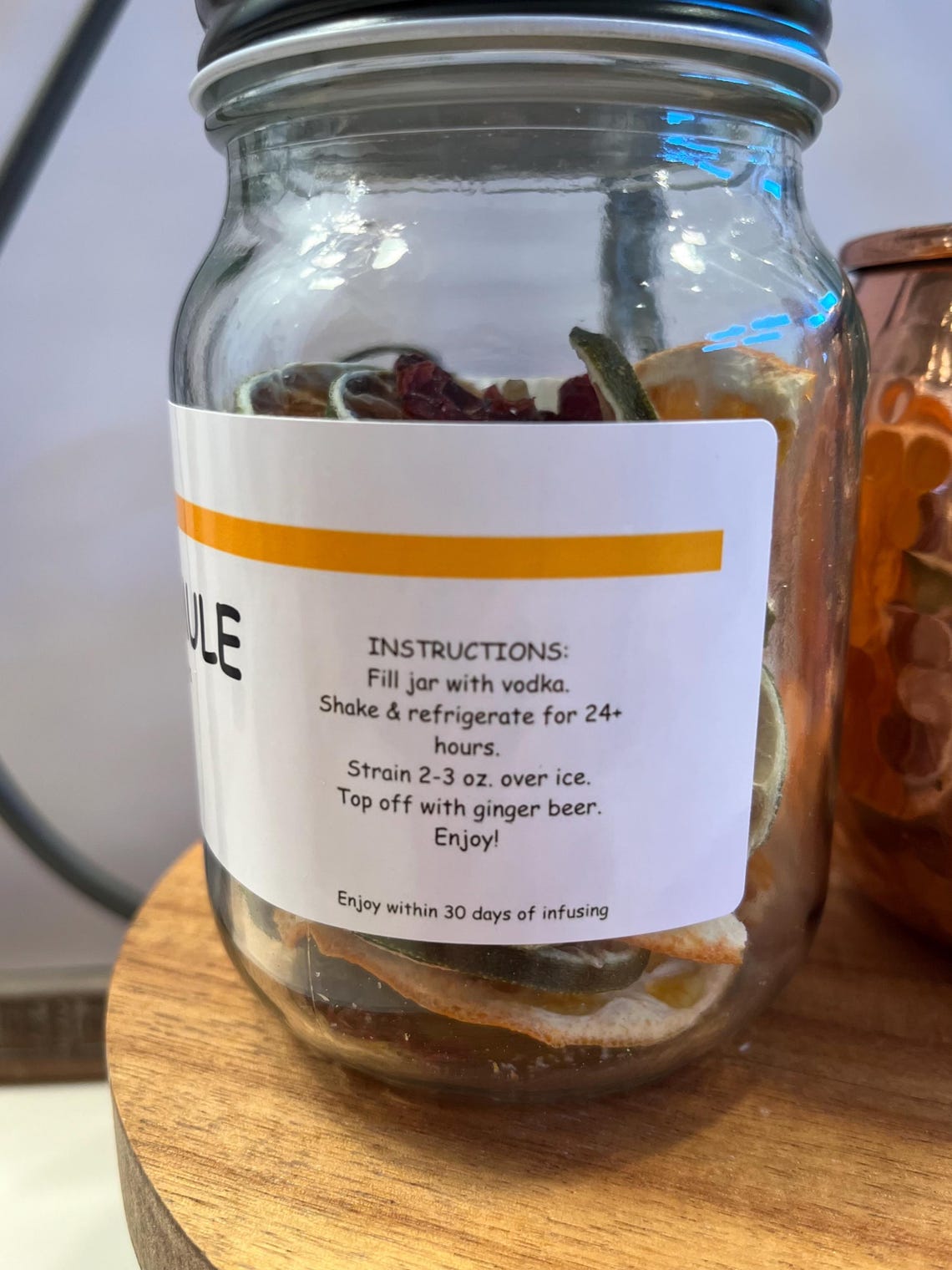 Orange Mule Cocktail Infusion Kit -vodka Drink - Unique Cocktail Gift ...