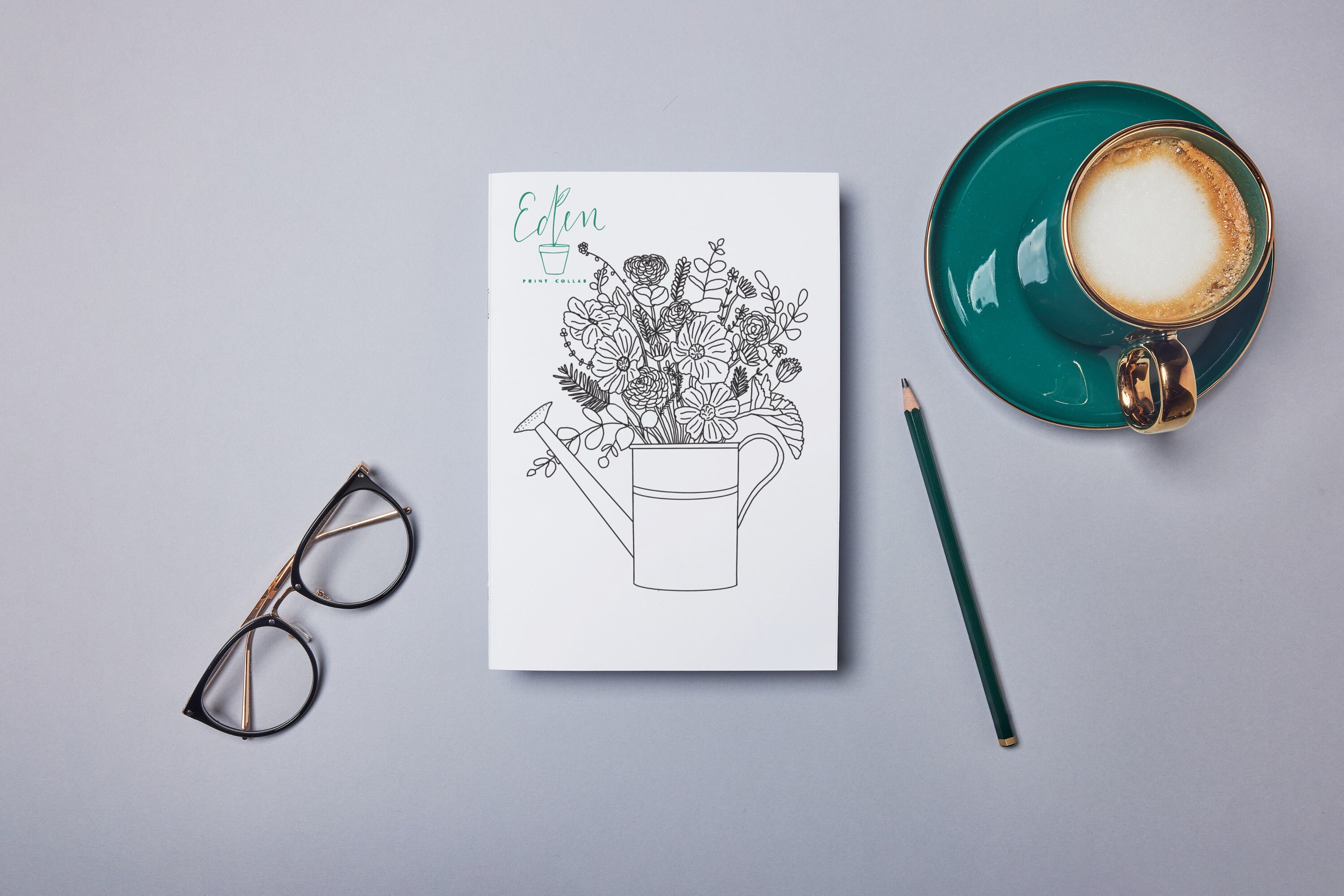 DIGITAL | Watering Can Bouquet Coloring Page | Floral Wall Decor | Garden Art Print| Printable ...