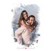 Watercolor Couple Portrait From Photo Personalized Christmas Gift ...