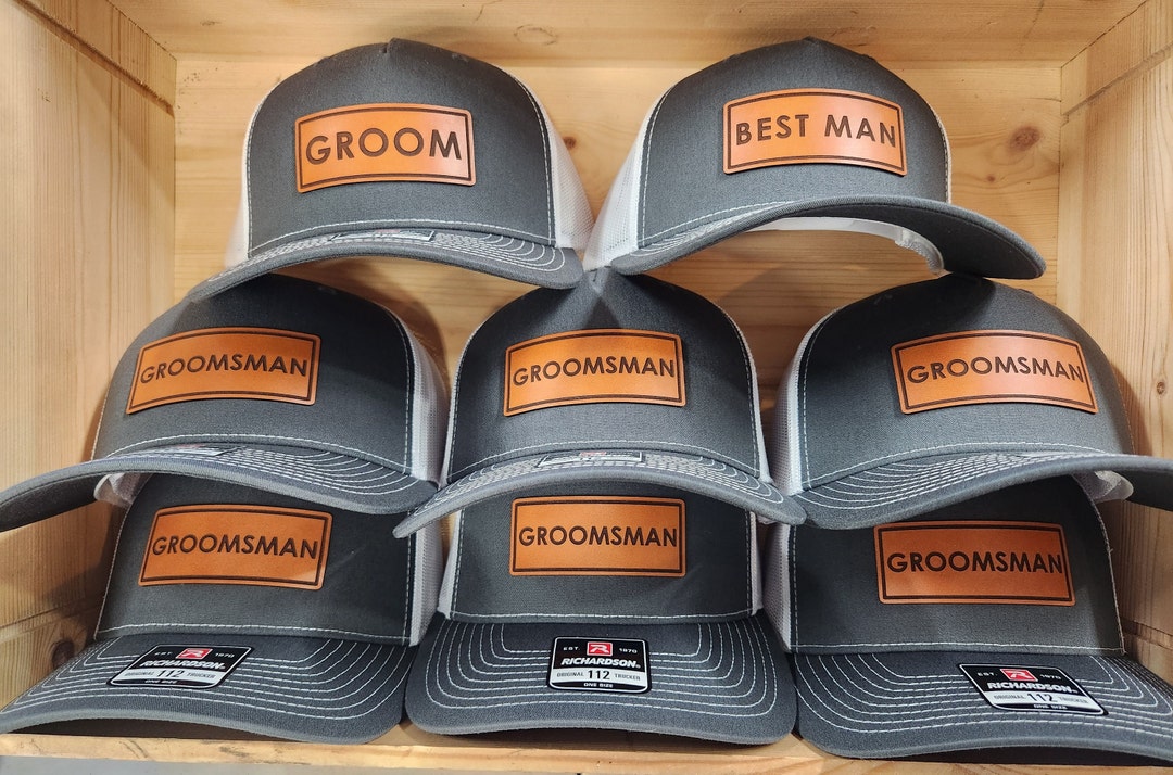 8-pack Wedding Party Hat Package Personalized Hats - 8 Wedding Hats ...