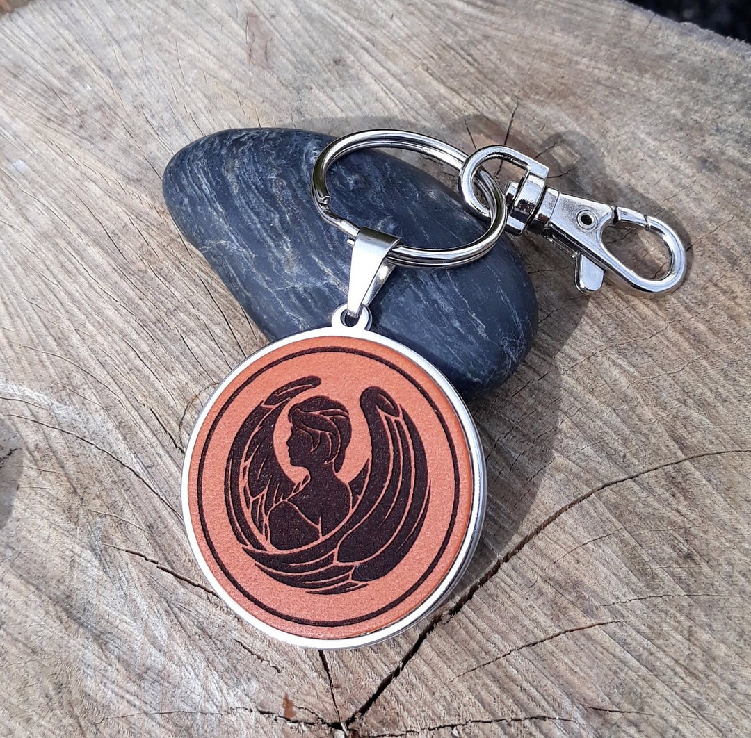 VIRGO Key Ring - Zodiac Sign Leather Keychain - Astrology Key Ring ...