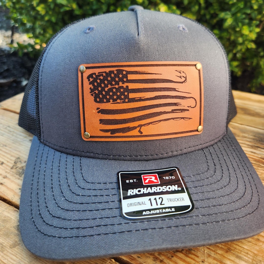 American Flag Fishing Hats, Fishing Trucker Hats, Angler Hats, American ...