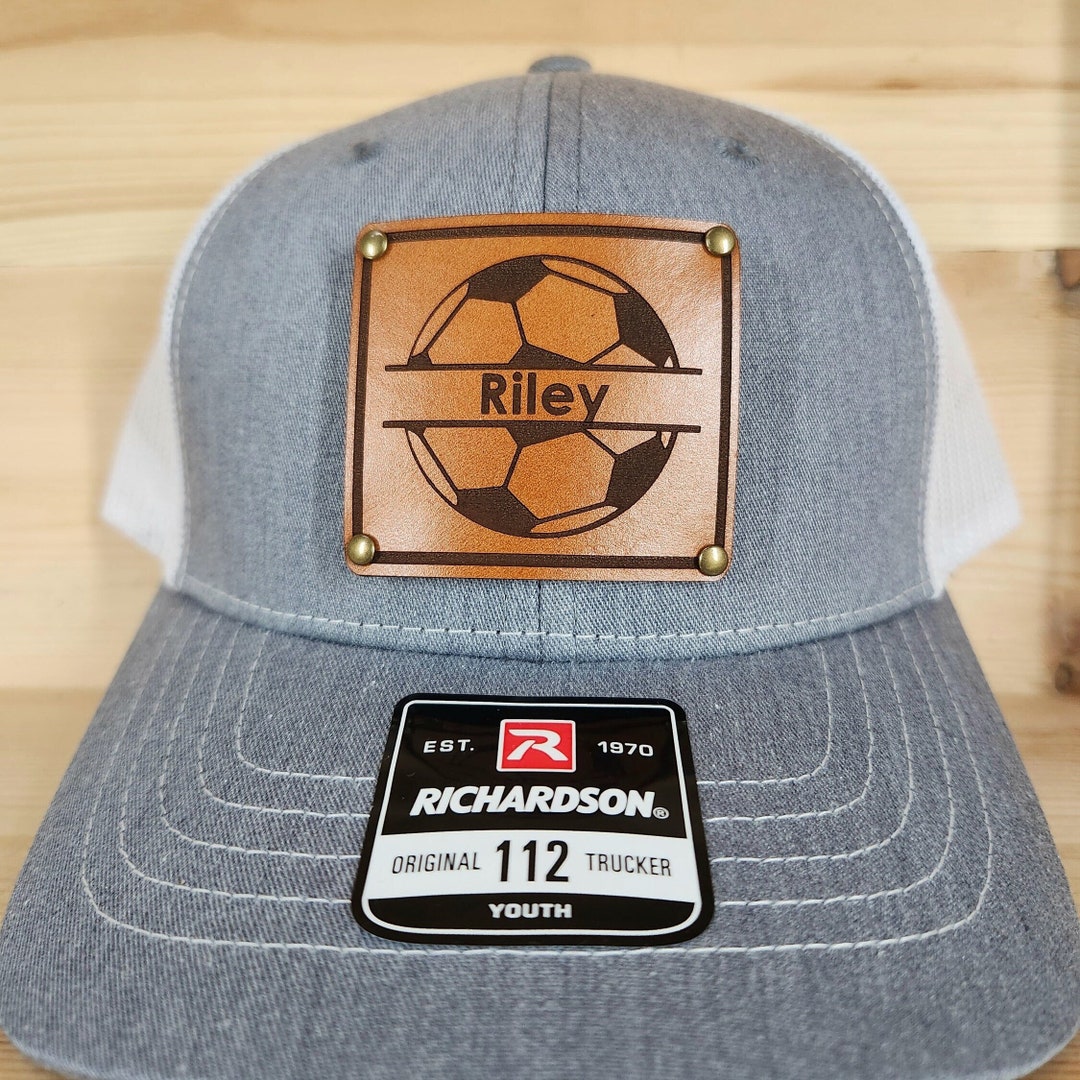 KIDS SOCCER NAME Patch Hat - Personalized Soccer Player Hat - Kids ...