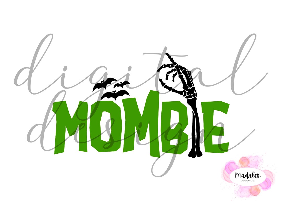 Mombie Skeleton Hand Spooky SVG PNG Design Cricut Silhouette Mama Mom ...