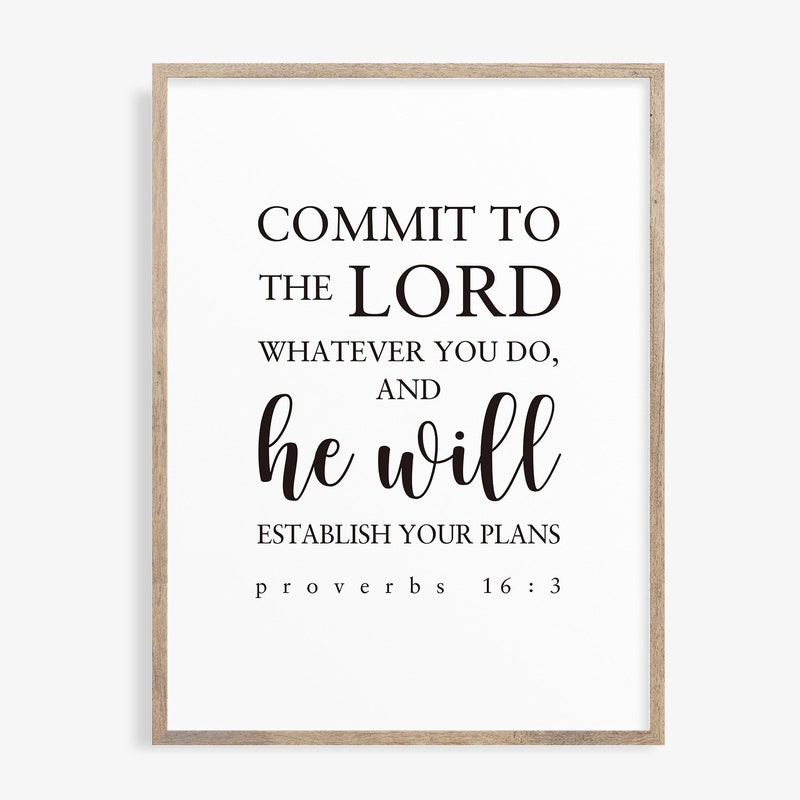 Proverbs 16 3 - Etsy