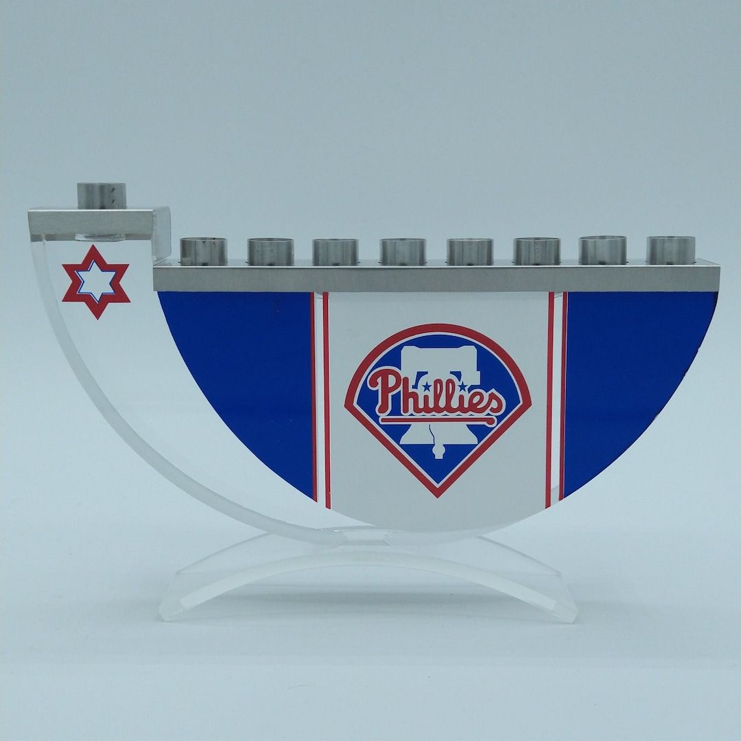 Phillies Baseball Menorah - Sports Team Menorahs - Limited Edition - Etsy