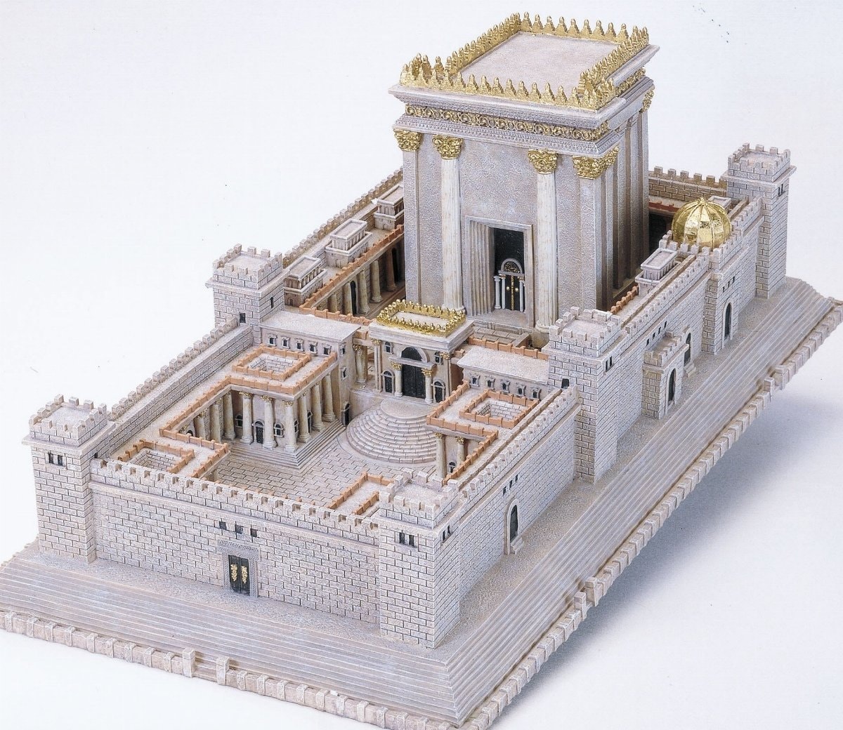 The Second Temple of Jerusalem Model - Hand Painted Detailed Replica ...