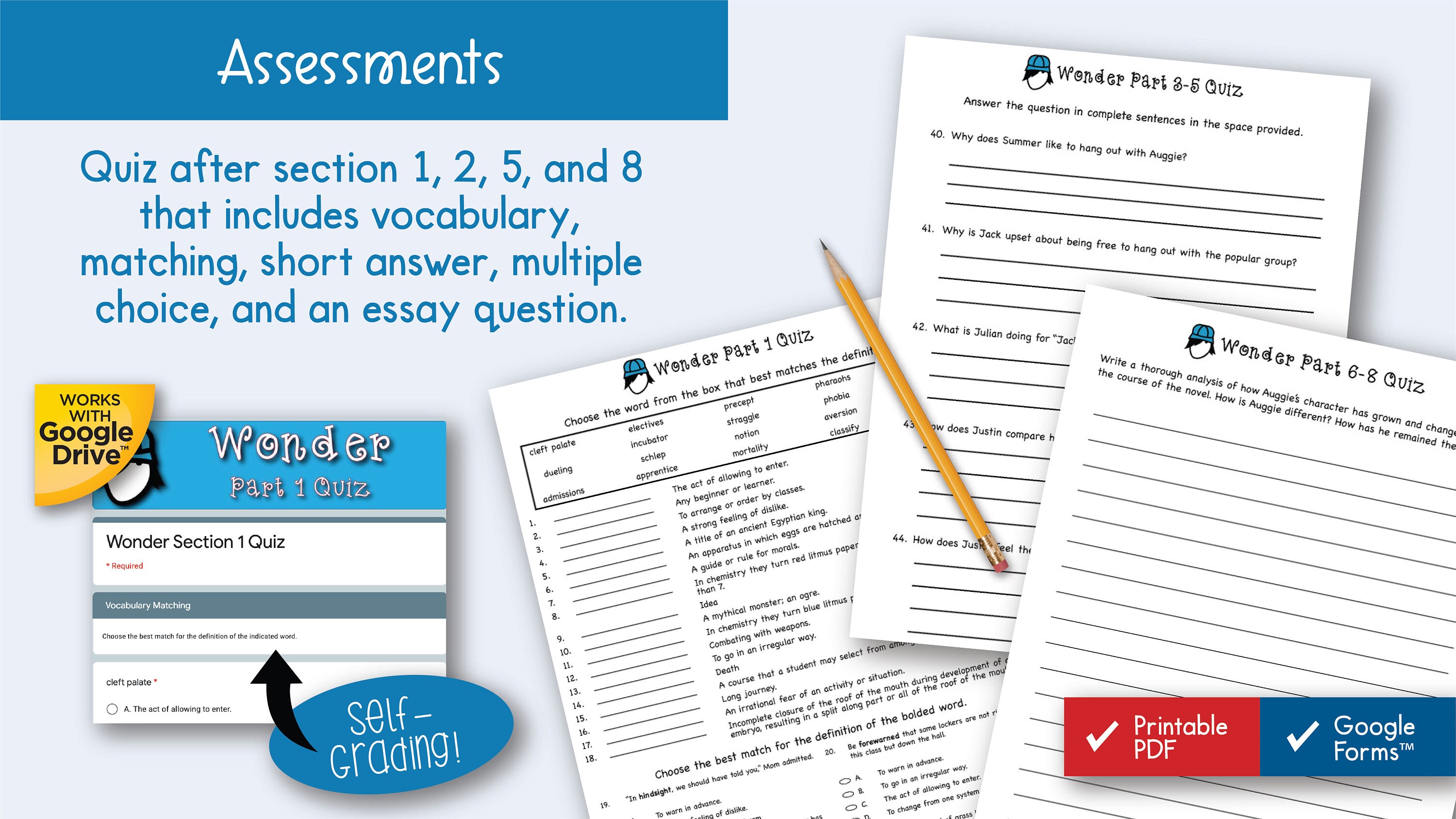 Wonder Novel Study Book Unit Digital Download - Etsy