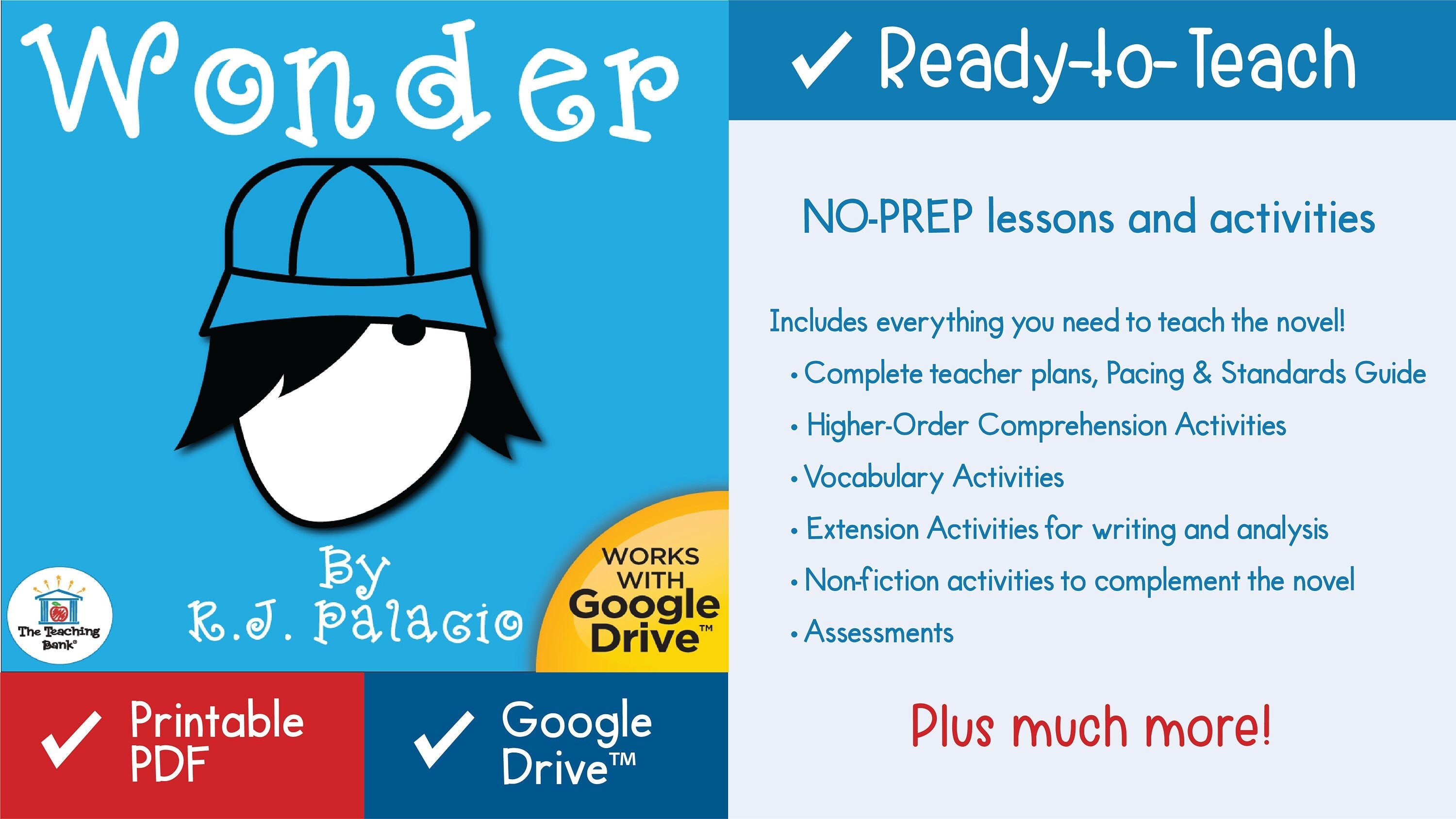 Wonder Novel Study Book Unit Digital Download - Etsy