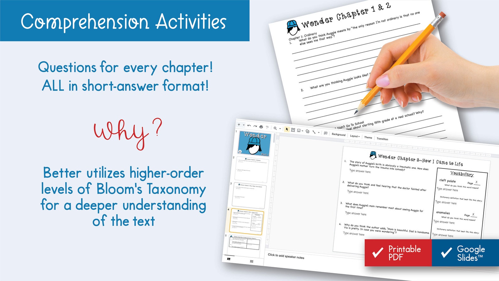 Wonder Novel Study Book Unit Digital Download - Etsy