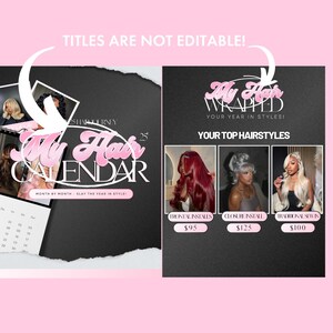 VIRAL Tiktok Hair Calendar PLR, Viral Beauty Magazine, Hair Magazine ...