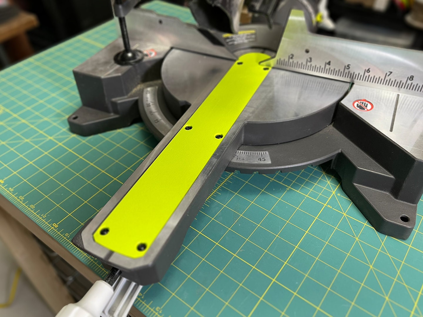 Perfect Fit Zero Clearance Miter Plate for Ryobi TSS103 10" Sliding ...