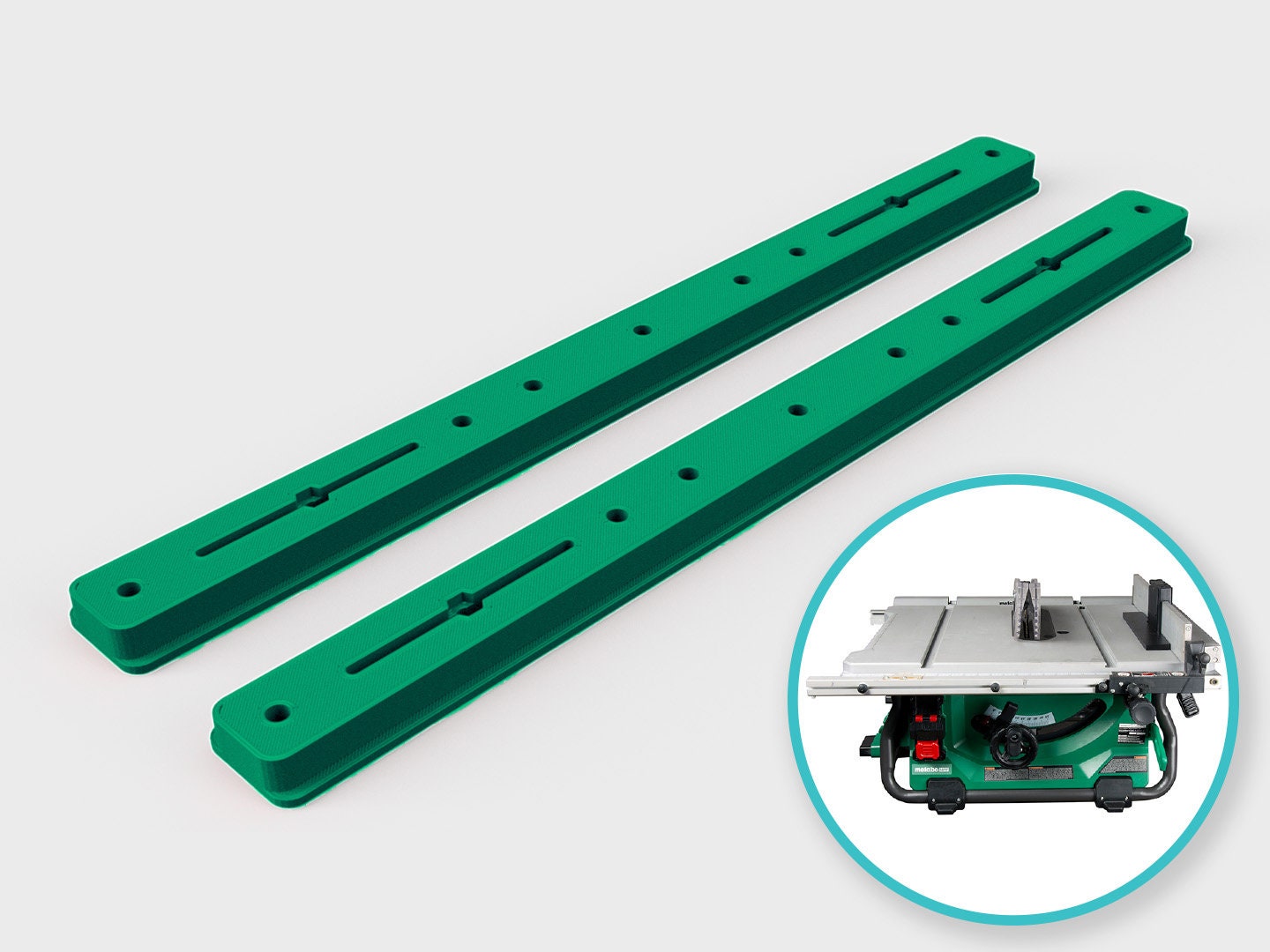 Perfect Fit Miter Bars / Runners for Metabo Table Saws C3610DRJQ4 ...