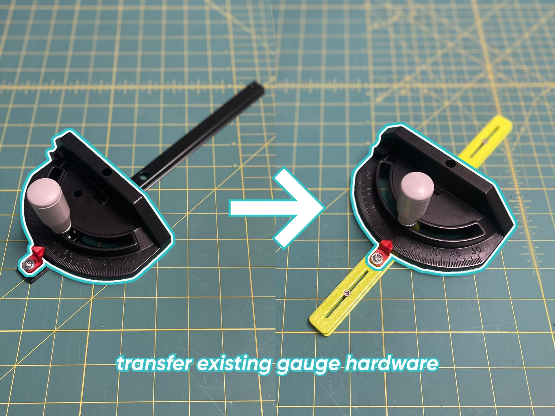 Perfect Fit Miter Gauge Replacement Bar for Ryobi RTS08 RTS10 PBLTS01 ...