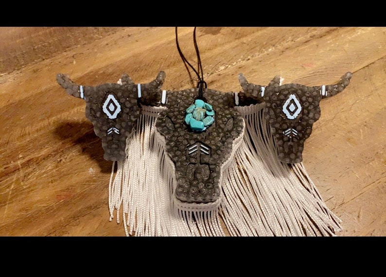Aztec Bull Freshie and Vent Clip Set - Etsy