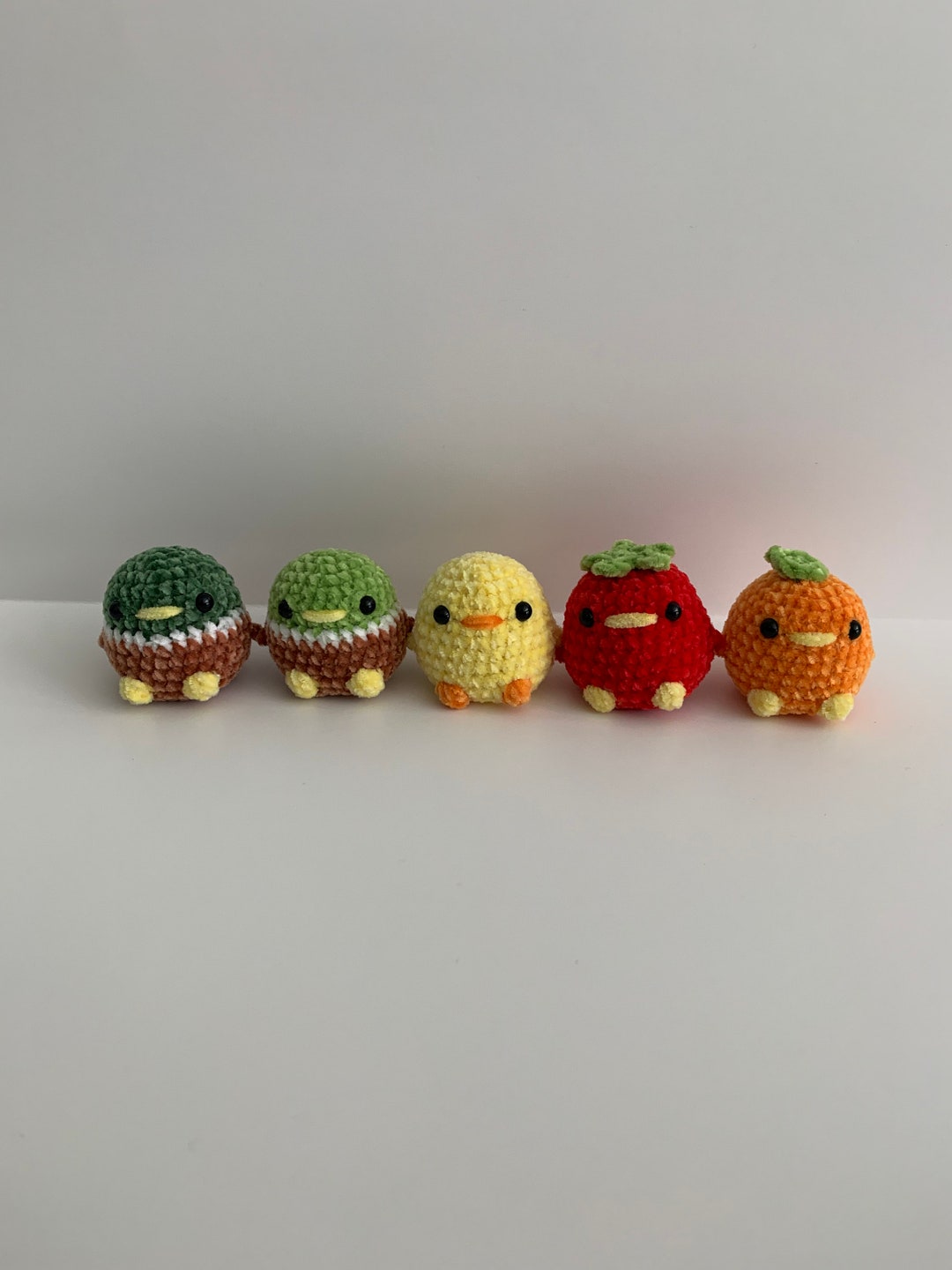 Crochet Pocket Ducks Miniature Ducks Emotional Support Ducks Mallard ...