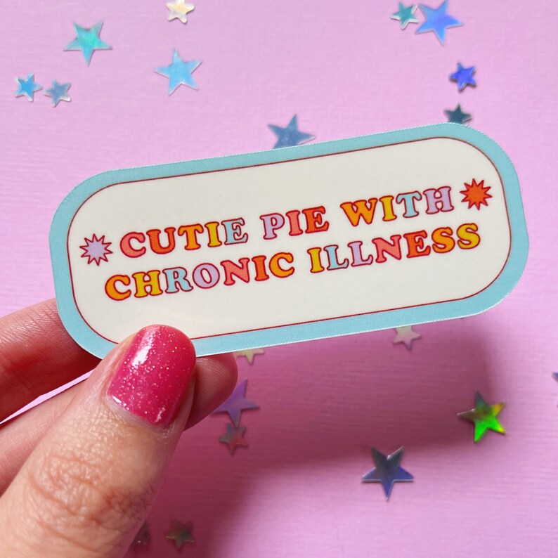Chronic Illness Waterproof Laminated Glossy Vinyl Sticker - Etsy