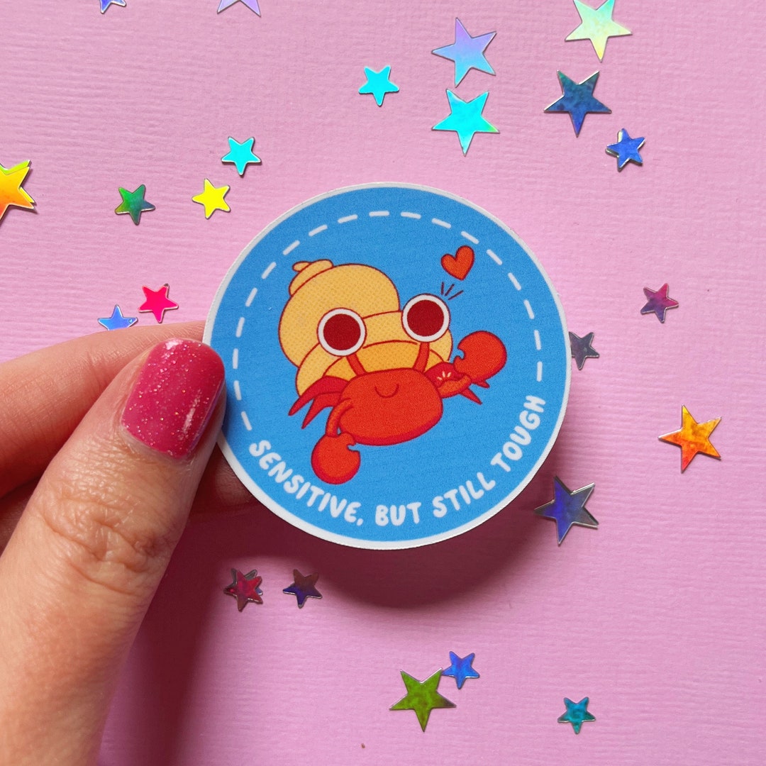 Sensitive, but Tough Waterproof Laminated Glossy Vinyl Sticker - Etsy