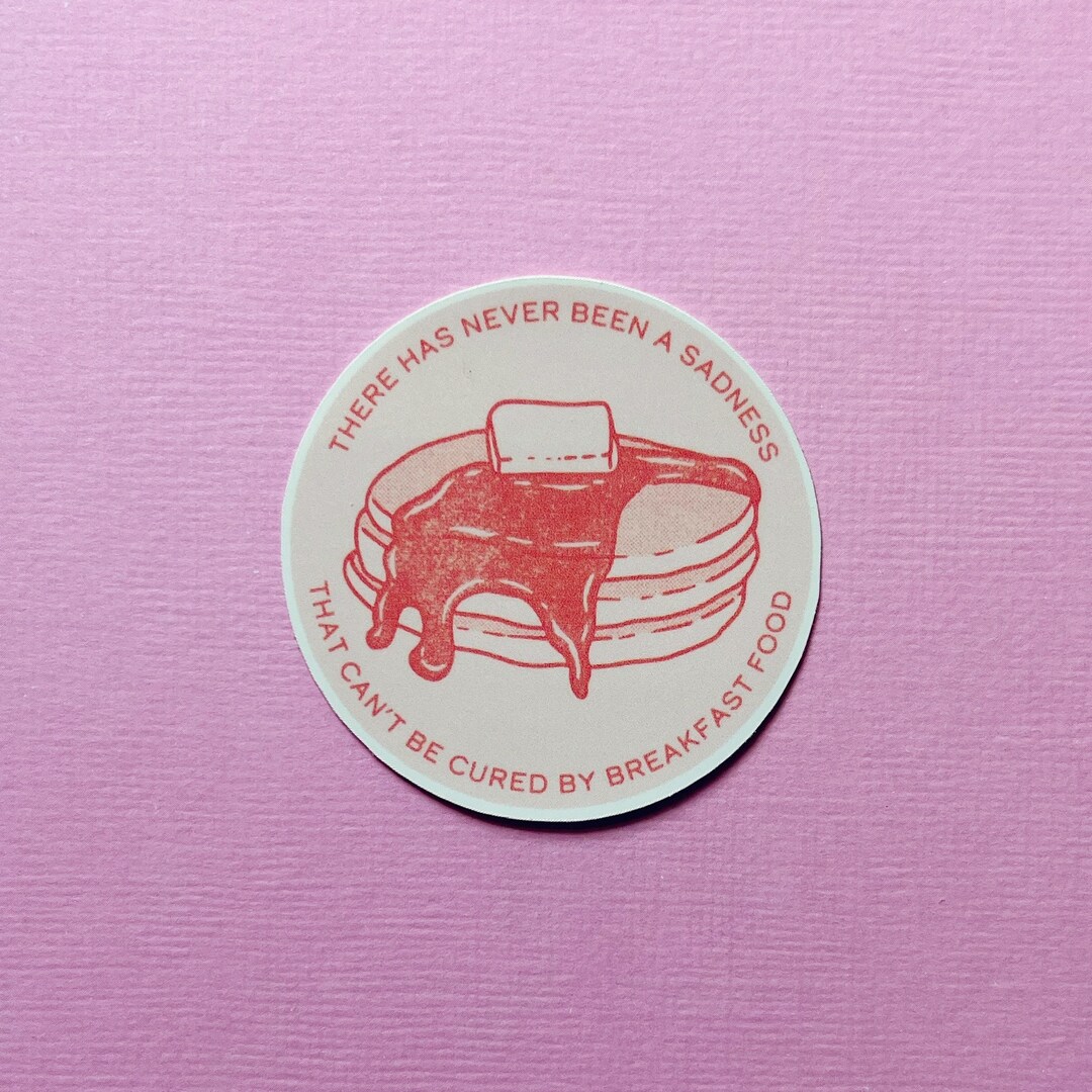 Breakfast Food Waterproof Laminated Glossy Vinyl Sticker - Etsy