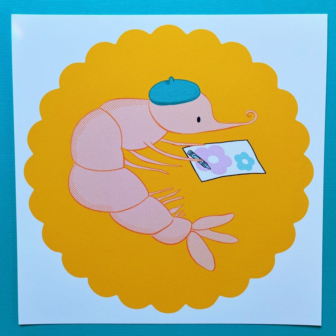 Artist Shrimp Art Print - Etsy