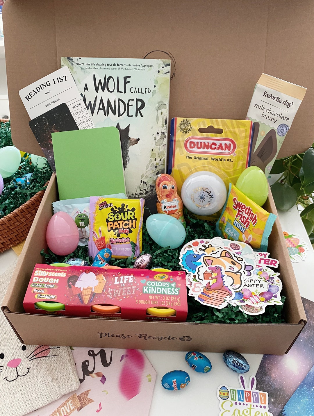 Easter Basket in a Box, DIY Easter Basket, Bookish Easter Gift - Etsy