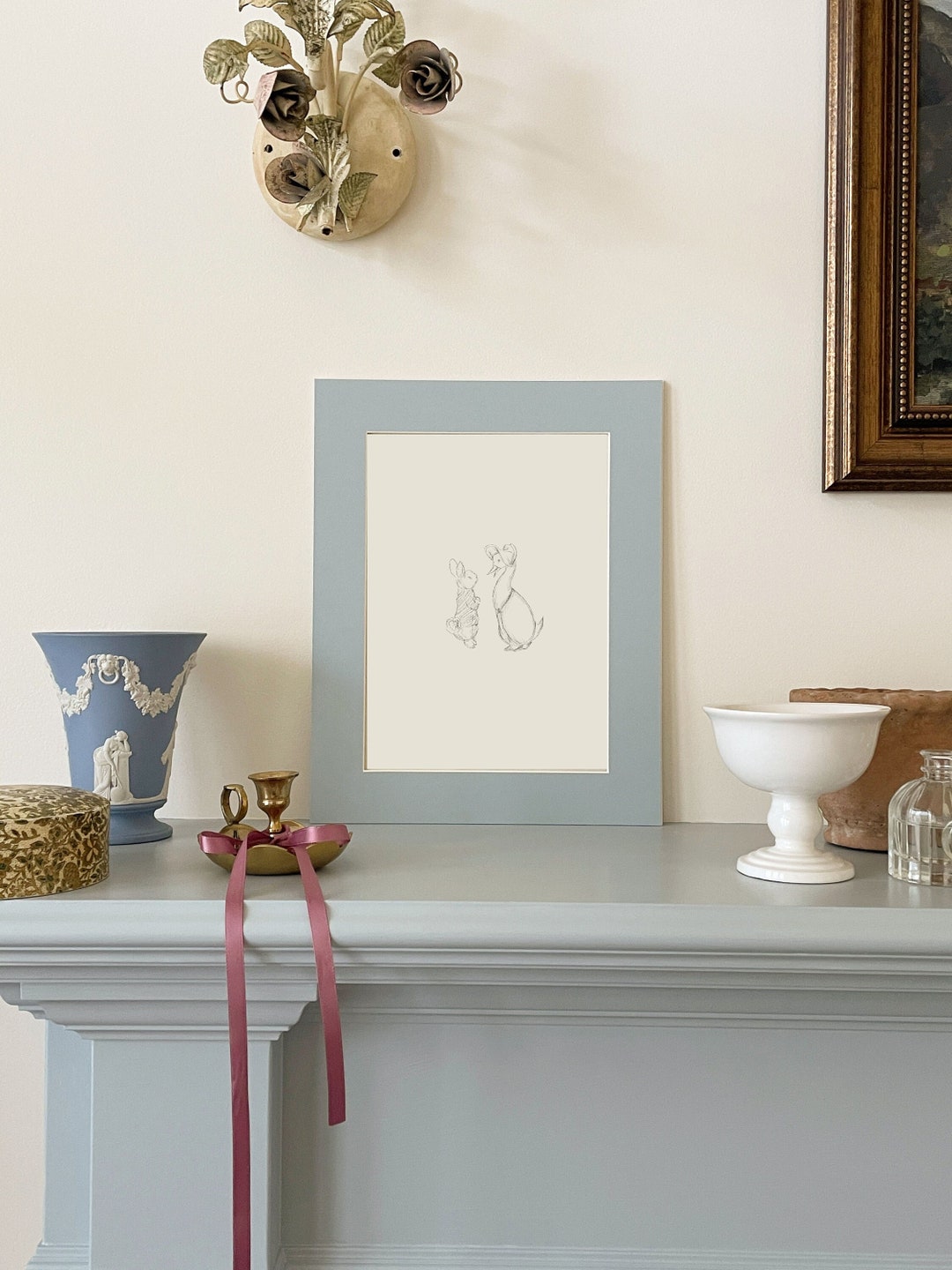 Beatrix Potter Inspired Peter Rabbit and Jemima Puddle Duck DIGITAL Art ...