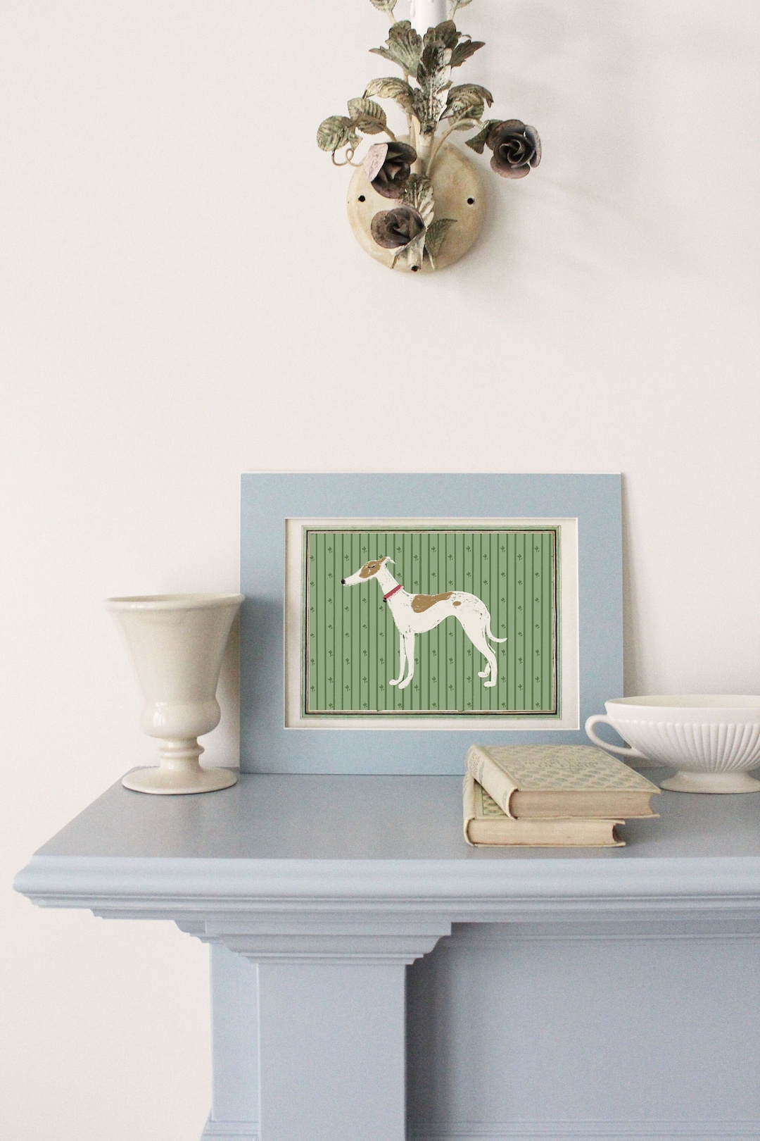 Whippet Dog Children's DIGITAL Art Print | Eclectic Animal Nursery Room ...