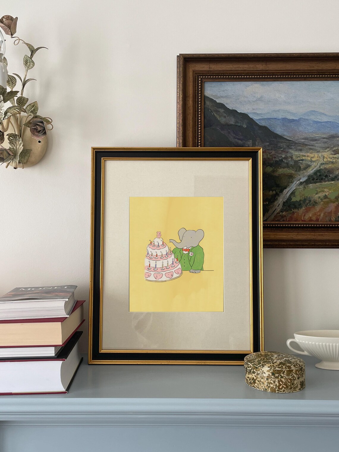 Babar Art Print | Vintage Children Gallery Wall Nursery Art A3-1 - Etsy