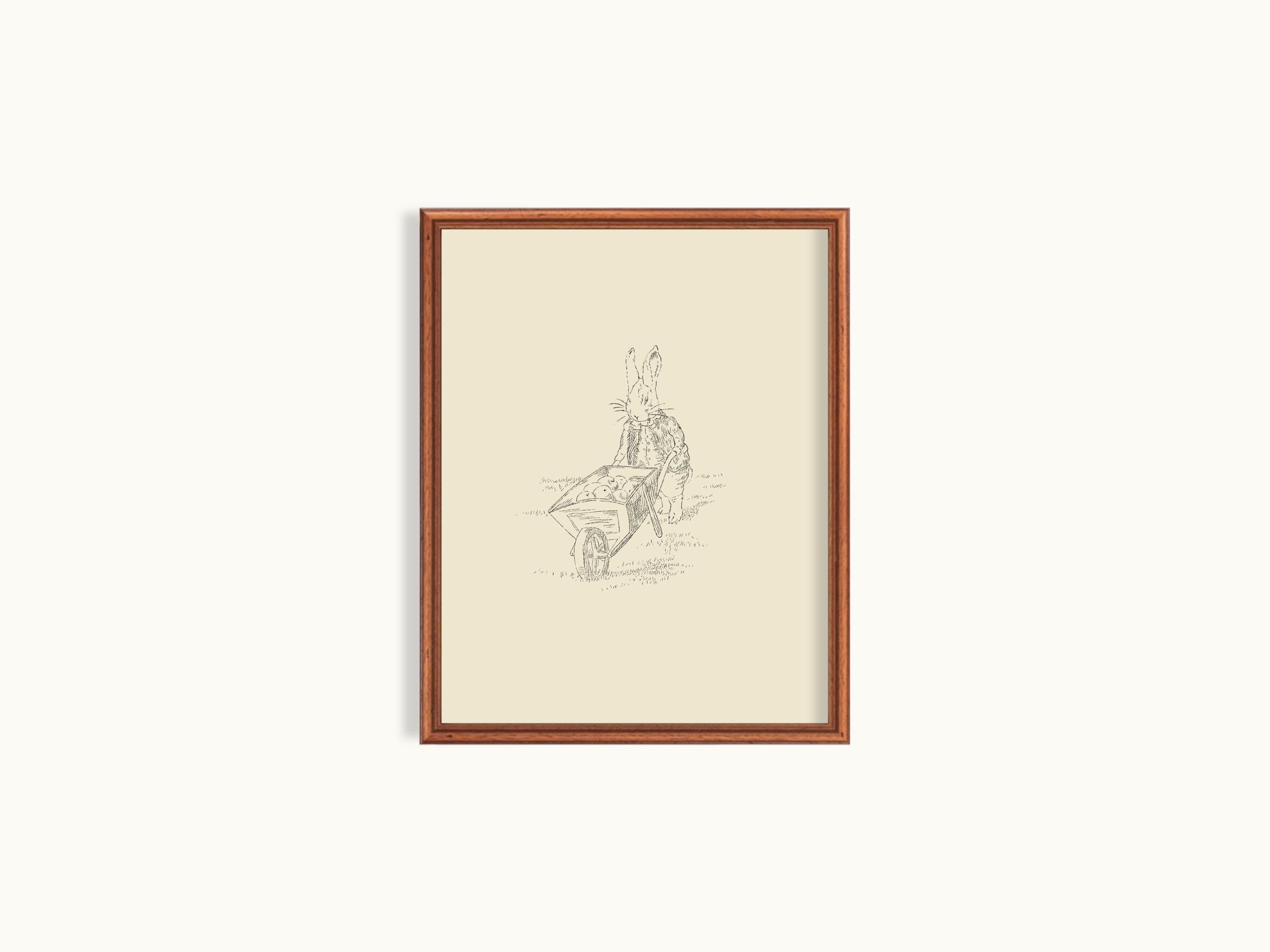 Beatrix Potter Inspired Bunny Rabbit Illustration DIGITAL | Children's ...