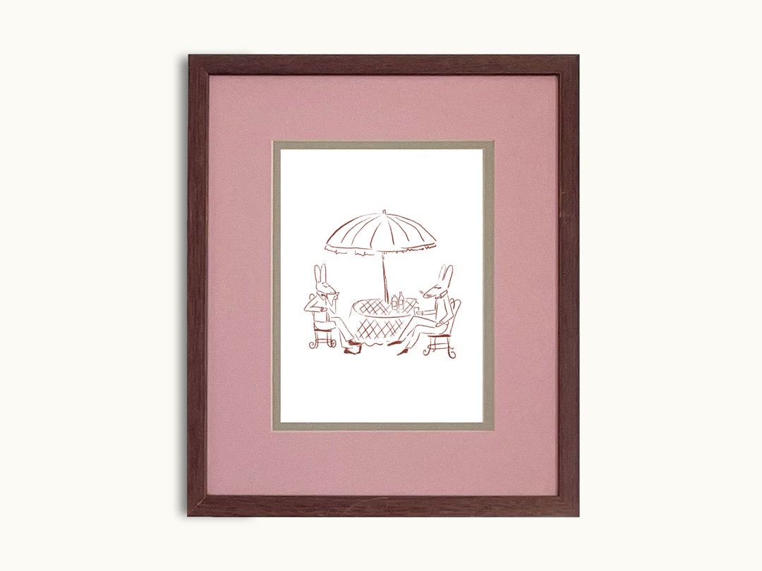 Bemelmans Inspired Sketch Art Print | Ludwig Bemelmans Rabbit Art Print ...