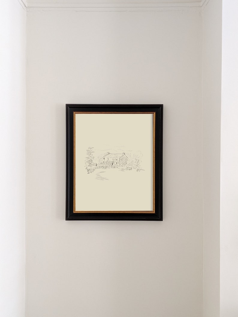 Beatrix Potter Inspired Cottage Sketch DIGITAL | PRINTABLE English ...