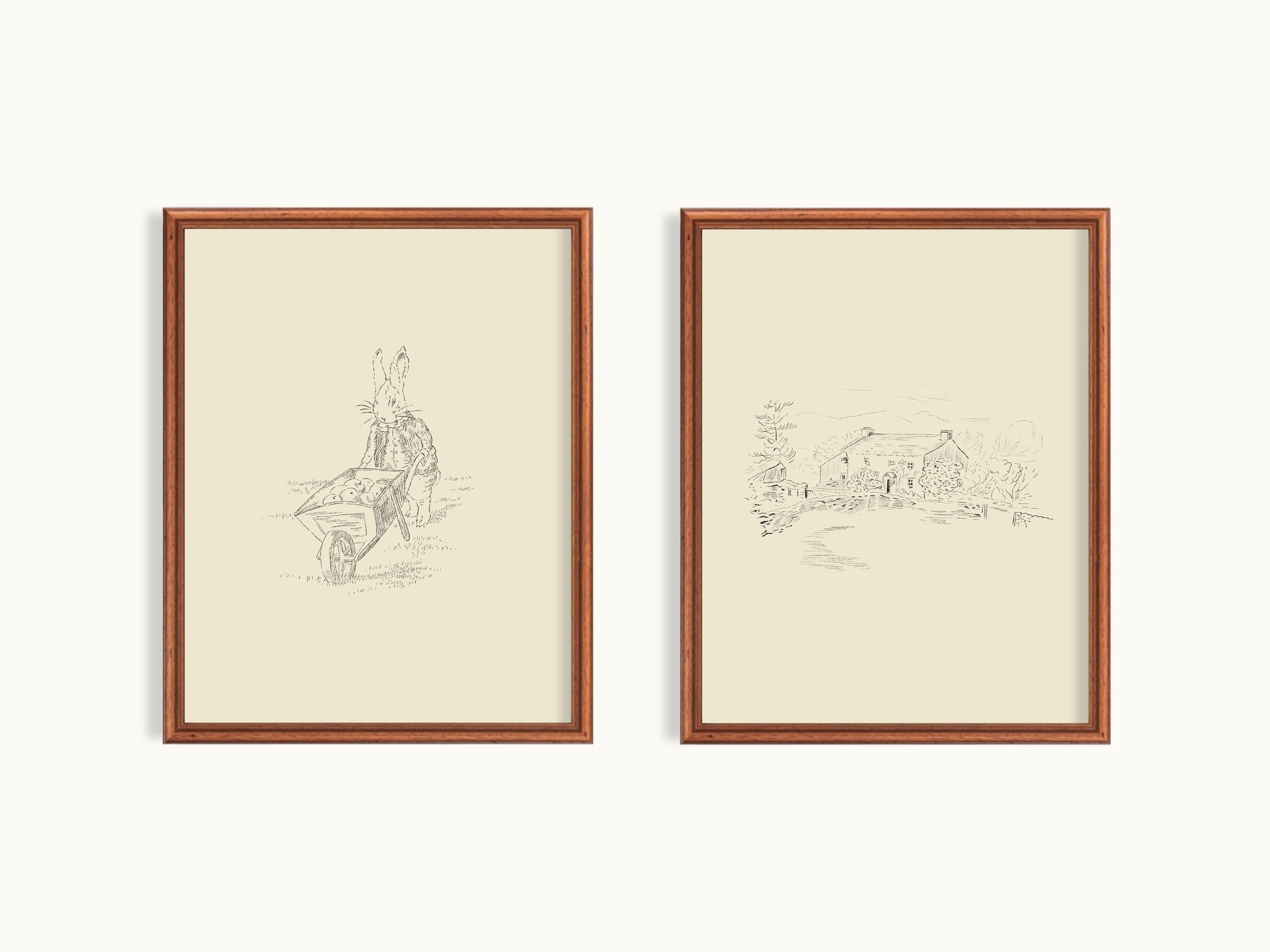 Set of 2 Beatrix Potter Inspired PRINTABLE Art Prints | Peter Rabbit ...