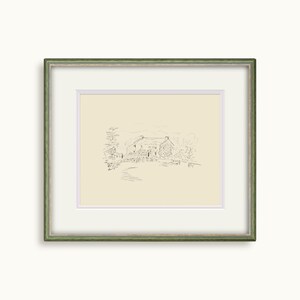 Beatrix Potter Inspired Cottage Sketch DIGITAL | PRINTABLE English ...