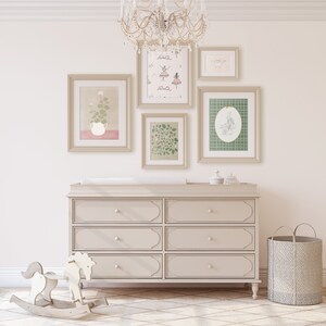 Set of 5 Vintage Inspired Nursery DIGITAL Art Prints | PRINTABLE Baby ...