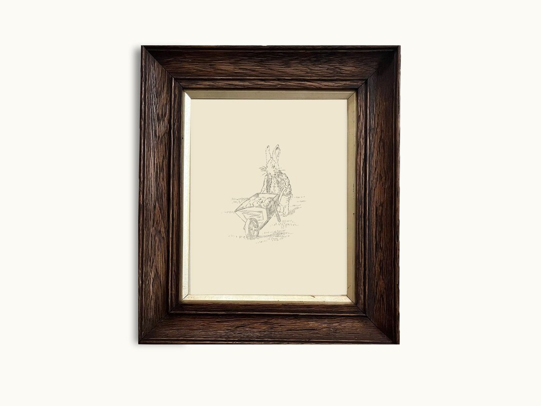 Beatrix Potter Inspired Bunny Rabbit Illustration | Children's Nursery ...