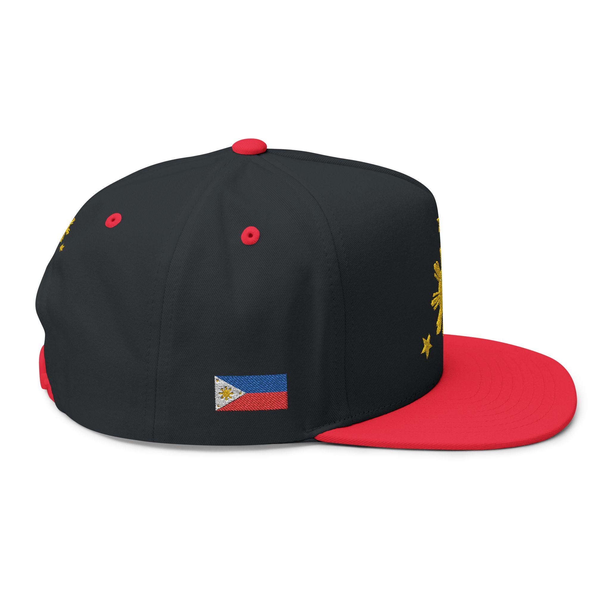 Filipino Philippines Flag Hat (embroidered Flat Bill Cap) Pinas Pinoy ...