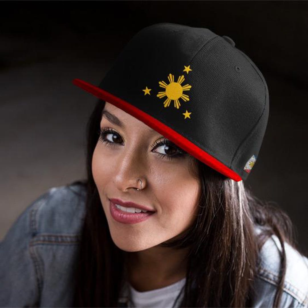 Filipino Philippines Flag Hat (embroidered Flat Bill Cap) Pinas Pinoy ...