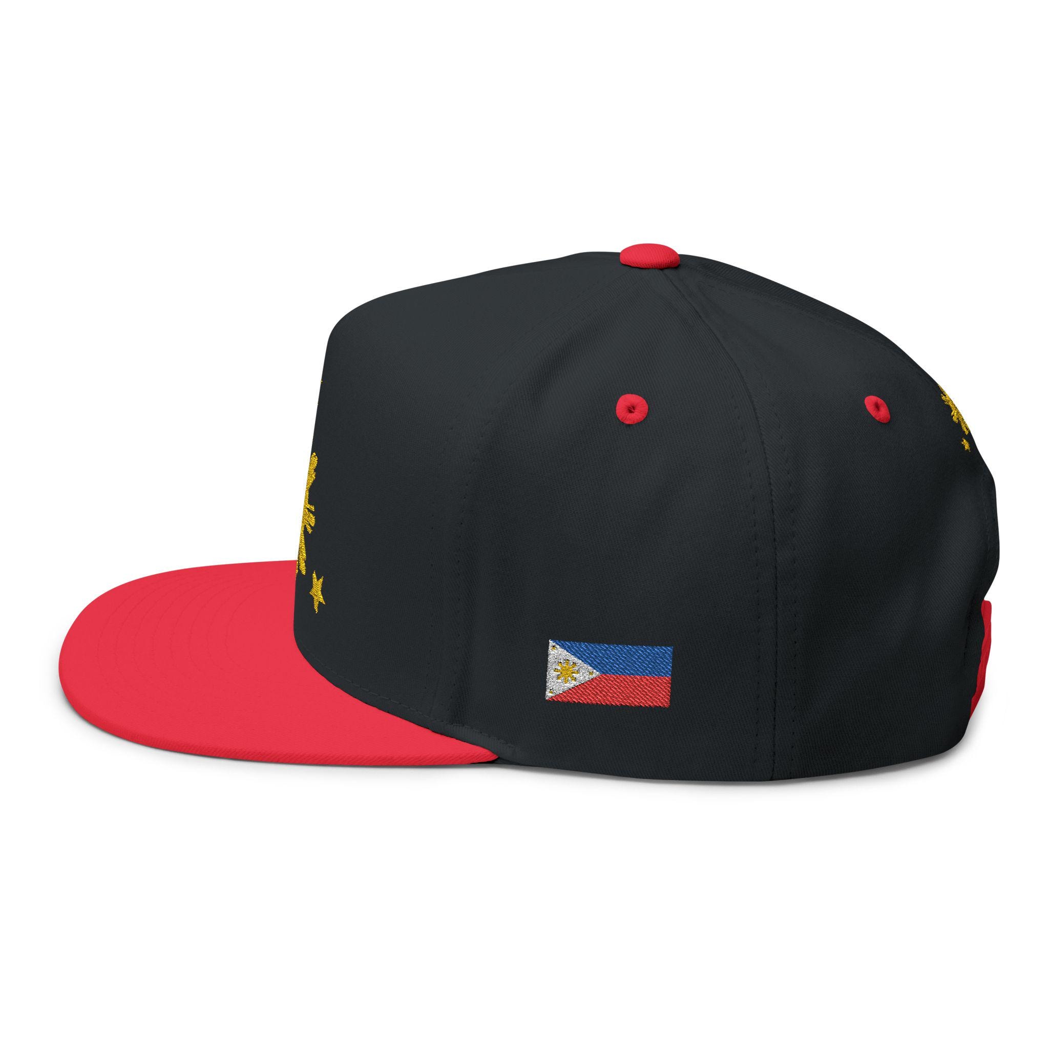 Filipino Philippines Flag Hat (embroidered Flat Bill Cap) Pinas Pinoy ...