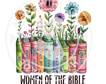Women of the Bible Svg, Women of the Bible Png, Women Books of the ...
