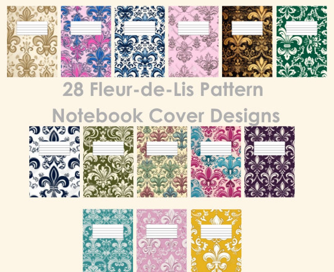 Fleur-de-lis Digital Notebook Covers Digital Notebook Goodnotes Cover ...