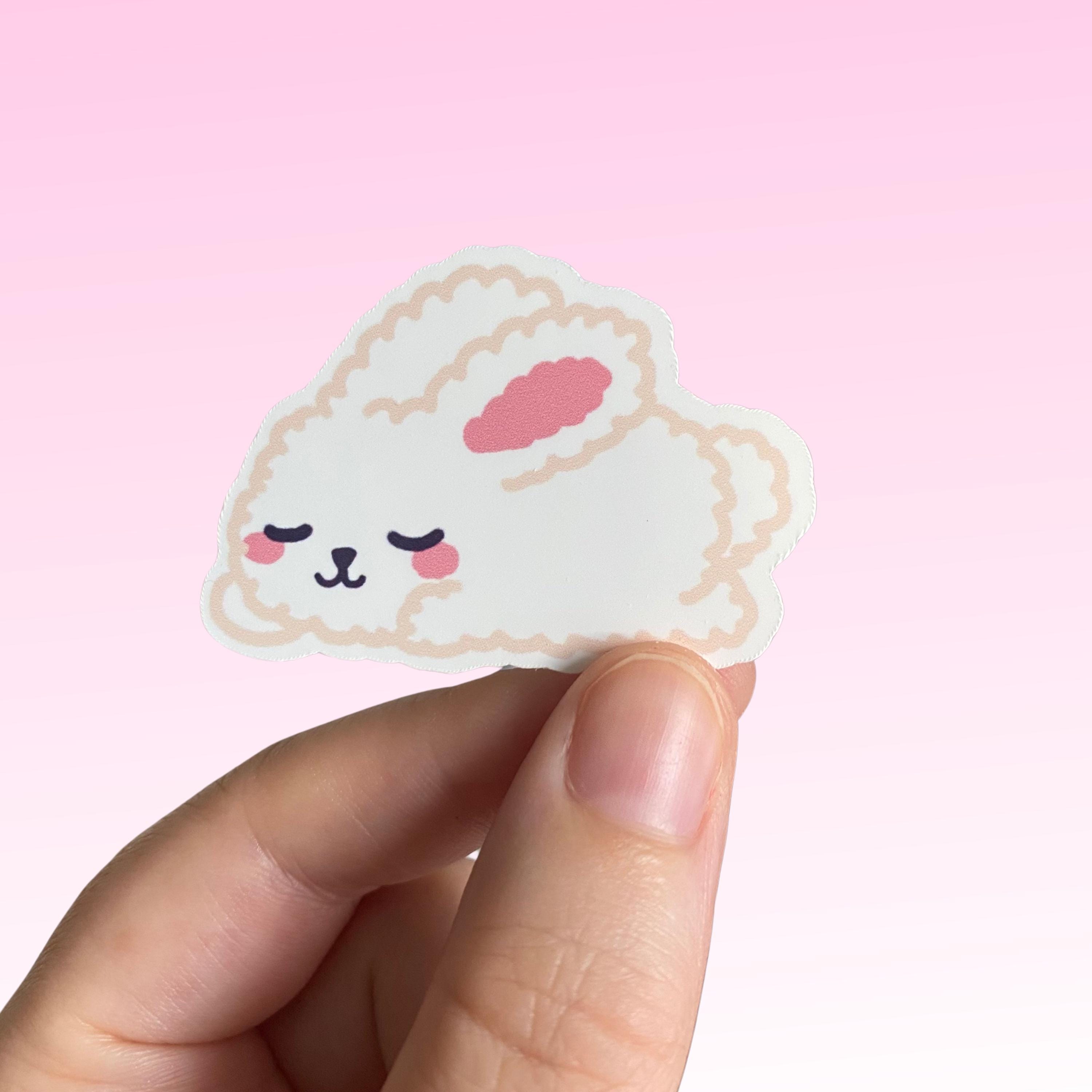 Kawaii Sleeping Bunny Cute Sticker for Planner Cute Bunny Sticker ...